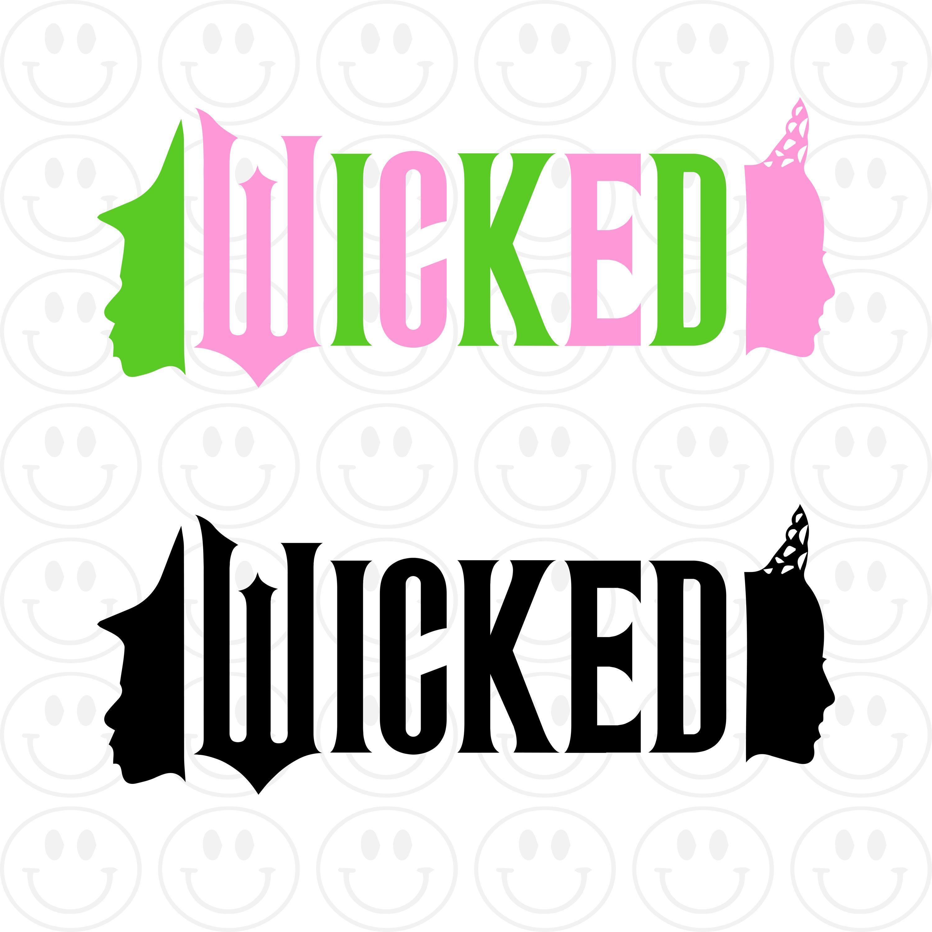 Wicked Movie Svg, Wicked Png, Wicked Cricut, Silhouette, Instant ...