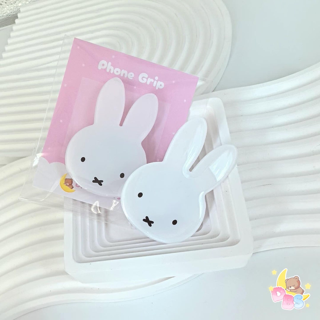 Bunny Rabbit Phone Grip, Miffy Phone Holder, Kawaii Phone Grip ...