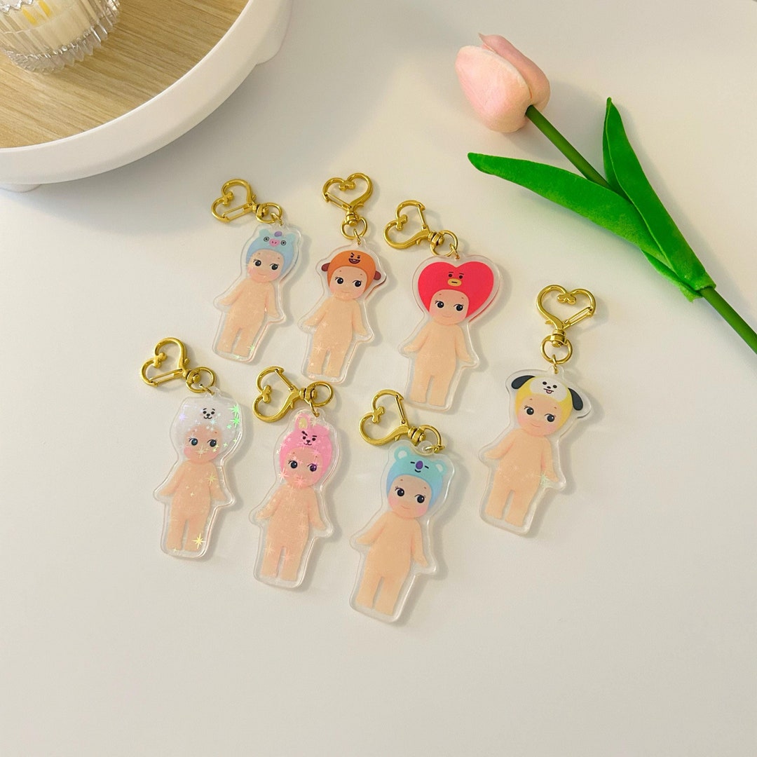 Sonny Angel Keychain | BTS Keychain | Cute Holographic Keychain | Kpop ...