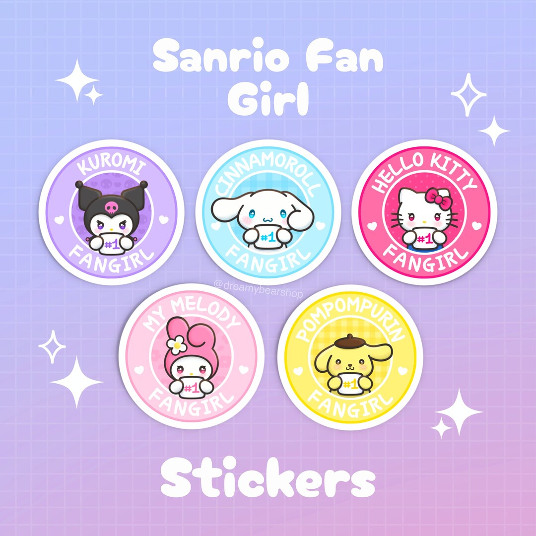 Kitty & Friends Fan Club Stickers - Etsy