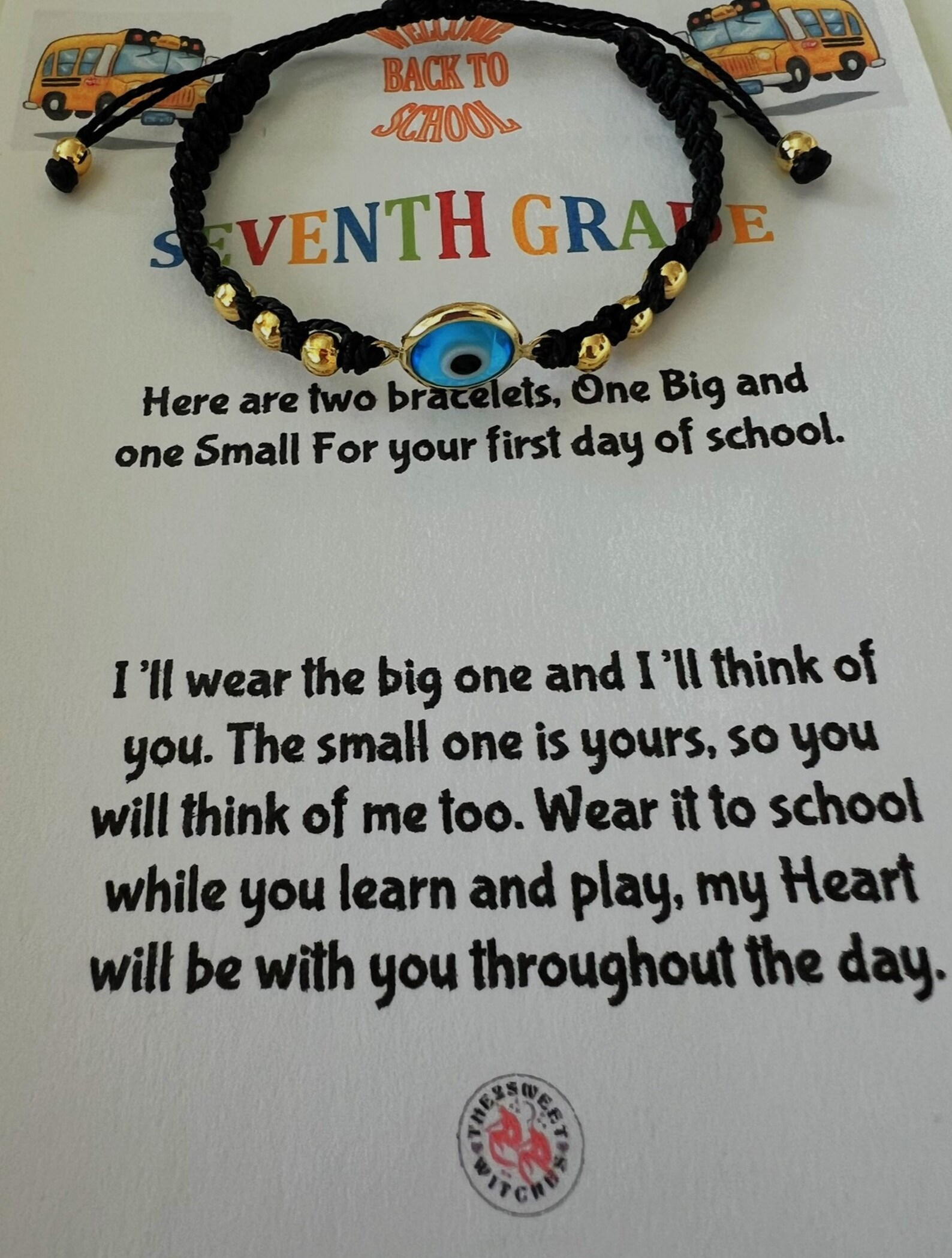 Back to School Bracelet, First Day of Kindergarten, Gift for Students ...