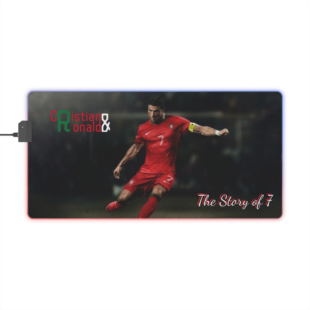 Cristiano Ronaldo A história do 7-Soccer-Euro 2024 Mouse Pad para jogos ...