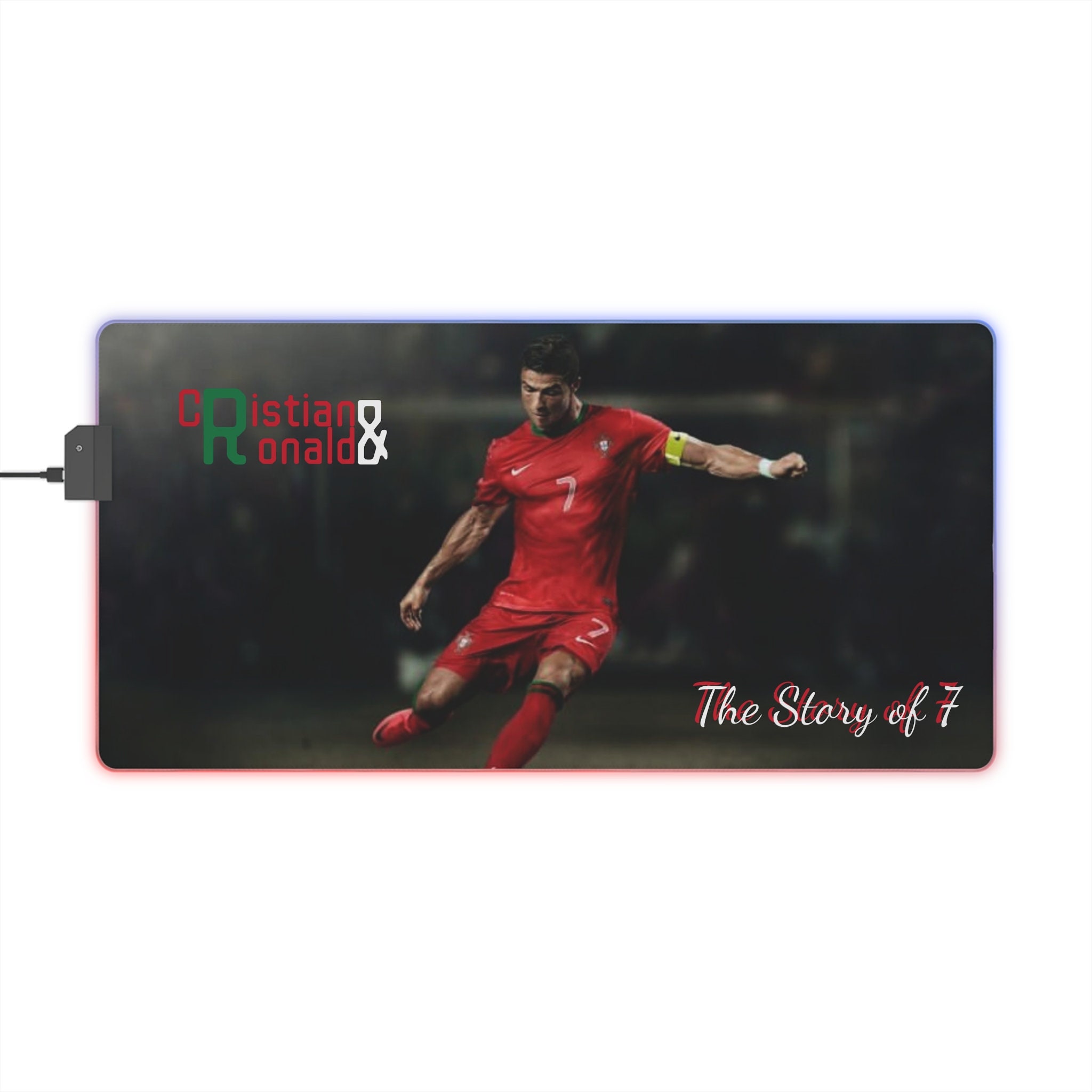 Cristiano Ronaldo the Story of 7LED Gaming Mouse Pad - Etsy