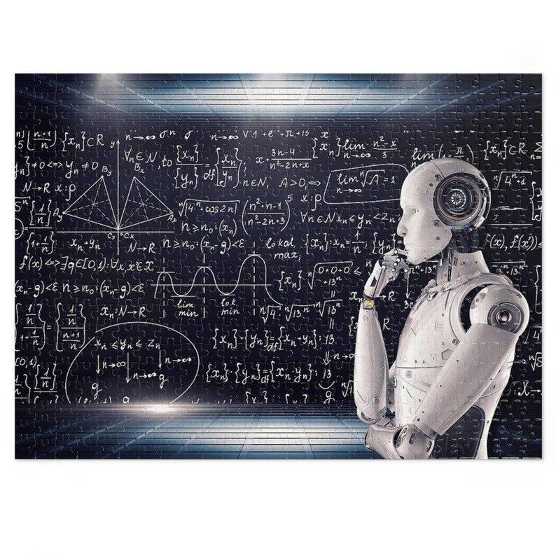 Artificial Intelligence-robotjigsaw Puzzle 30, 110, 252, 500,1000-piece ...