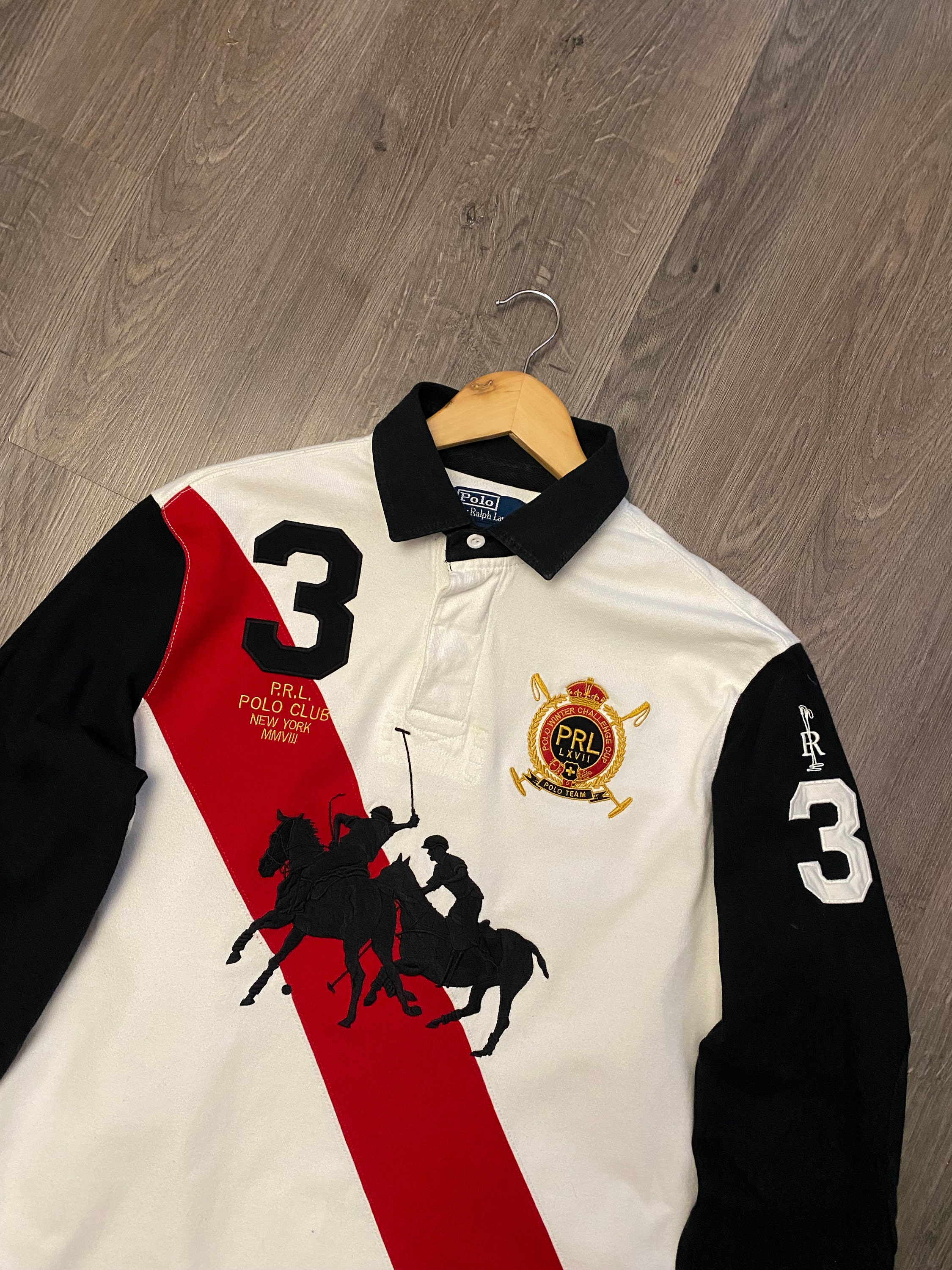 Vintage Polo by Ralph Lauren Mercer Club Long Sleeve Rugby T - Etsy