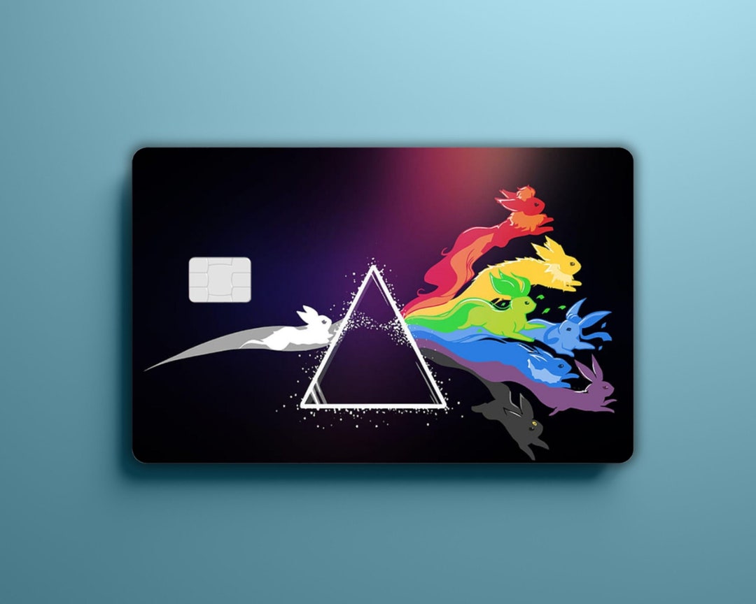 Eevee Anime Card Skin-anime Credit Card Covers-mob Anime Custom Card ...