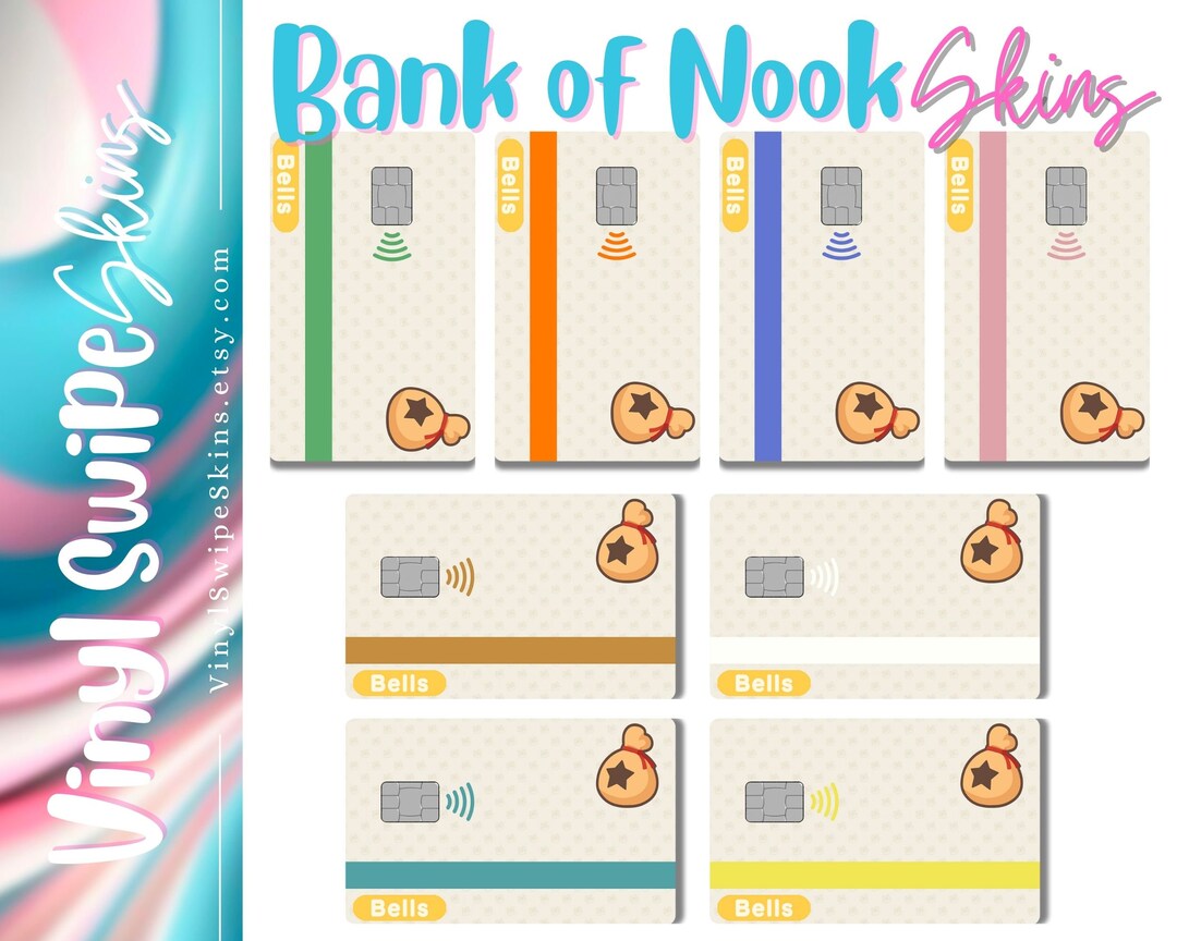 Bank of Nook Card Skins-bank of Nook Credit Card Skins-bells Card ...