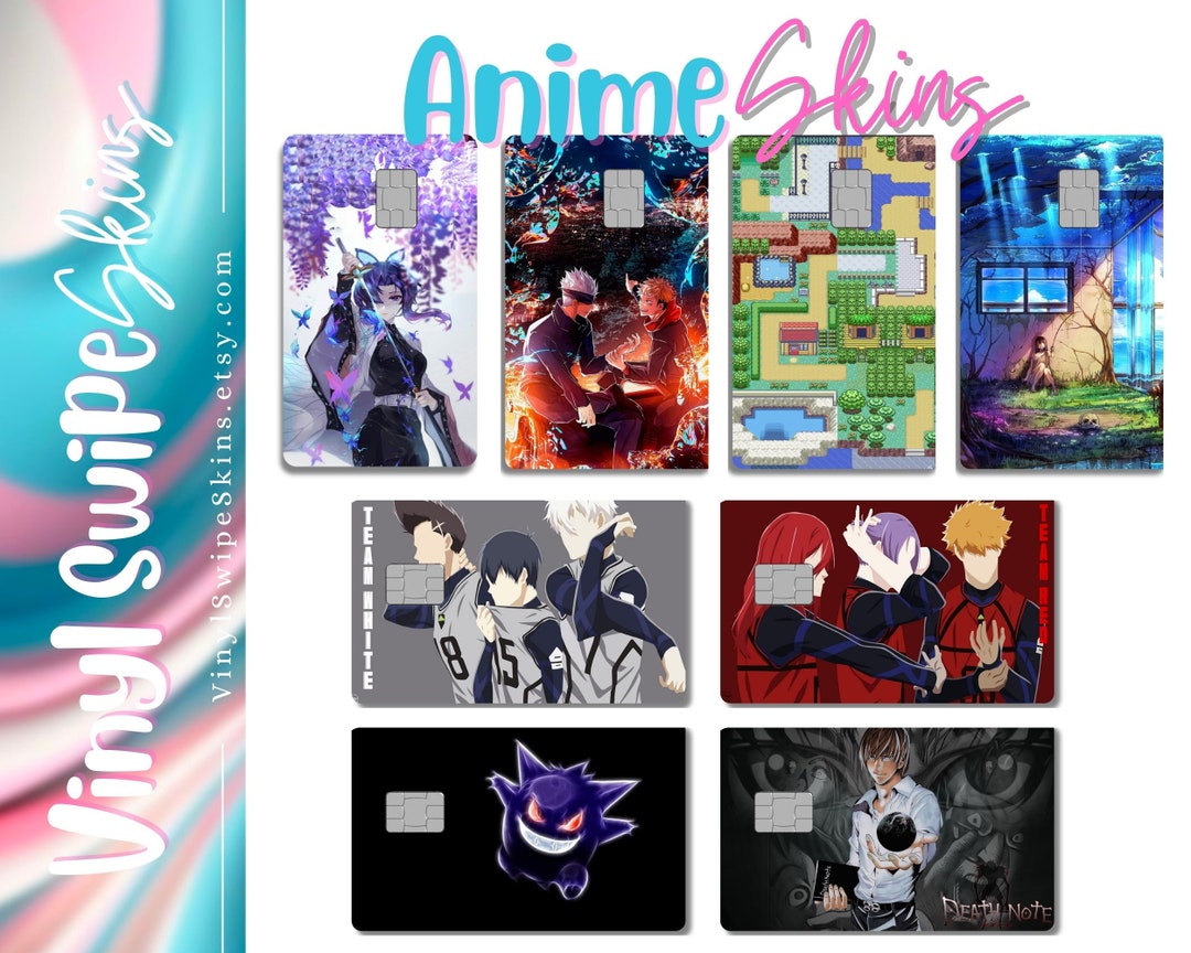Anime Card Skins-anime Card Covers-anime Debit Cards-anime Credit Cards ...