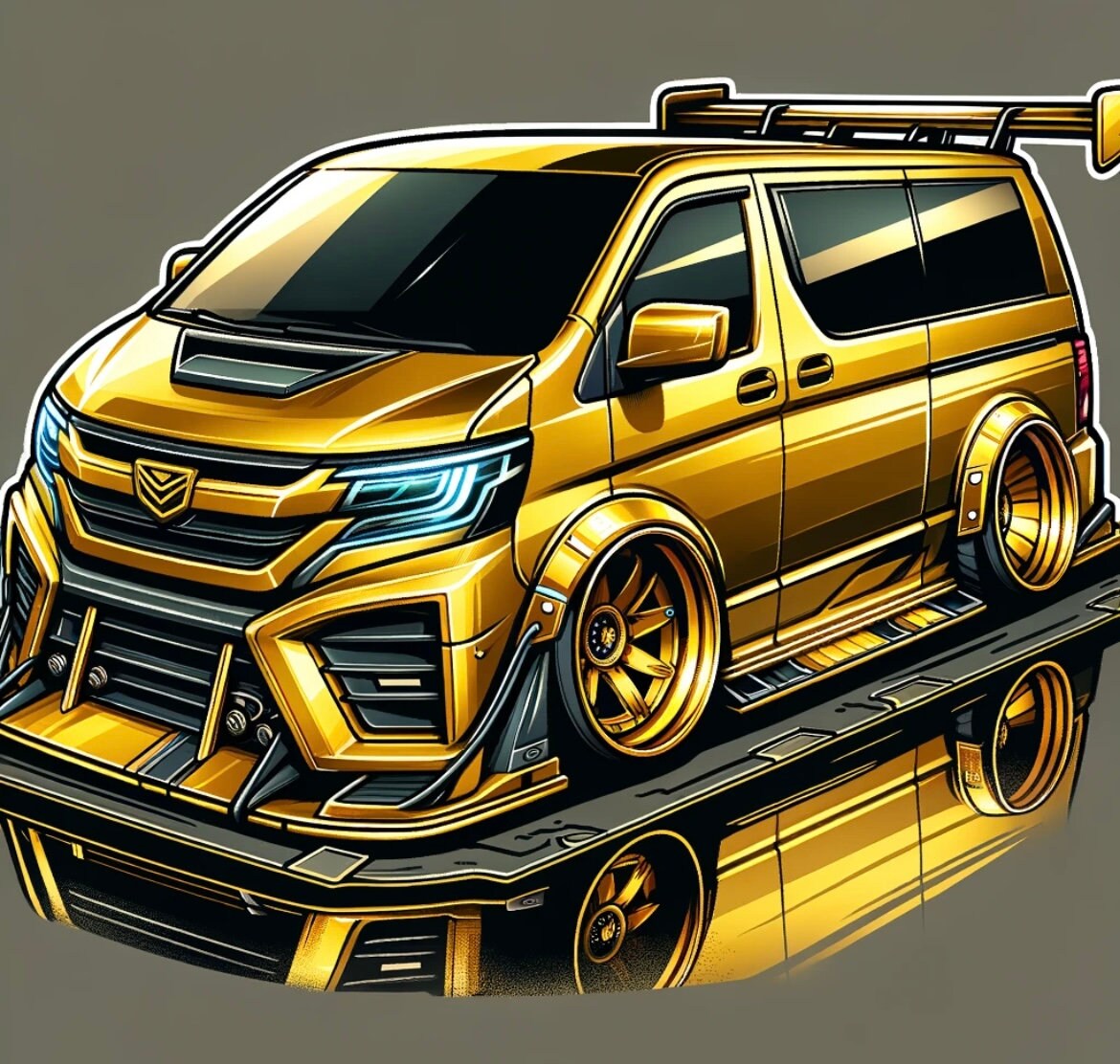 Stickerhub Limited Gold Car Collection - Etsy