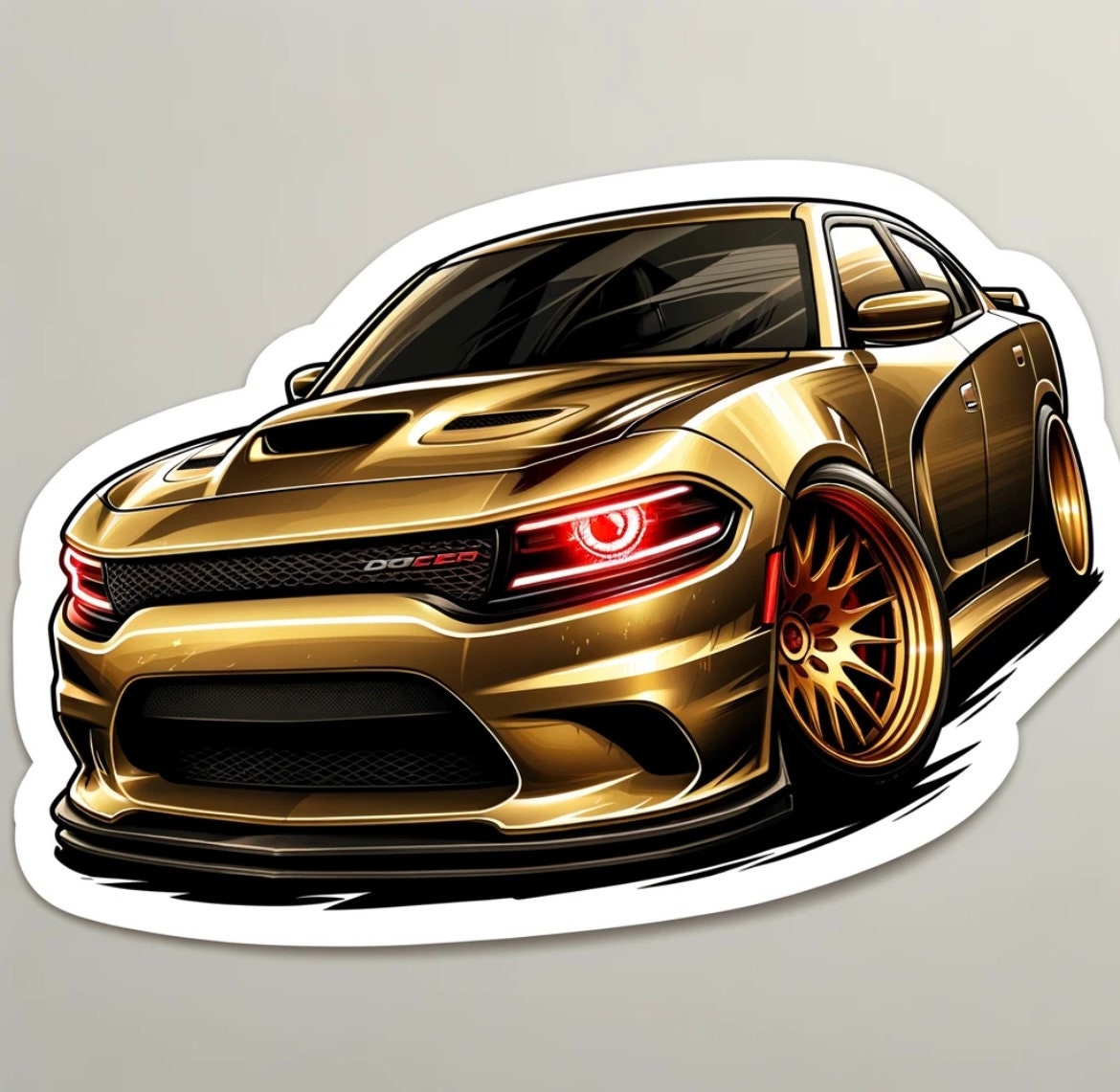 Stickerhub Limited Gold Car Collection - Etsy