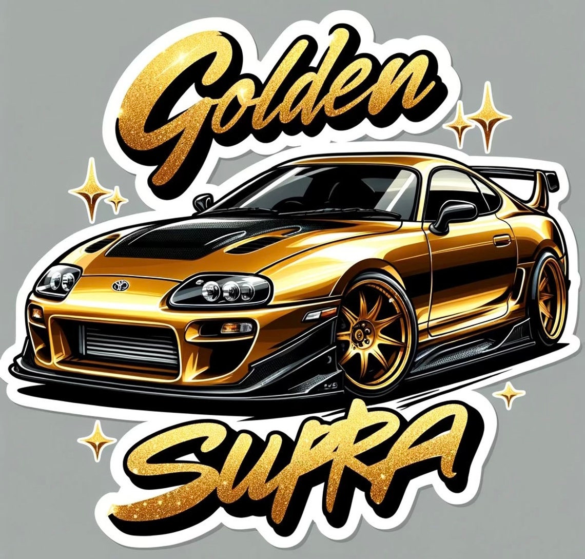 Stickerhub Limited Gold Car Collection - Etsy