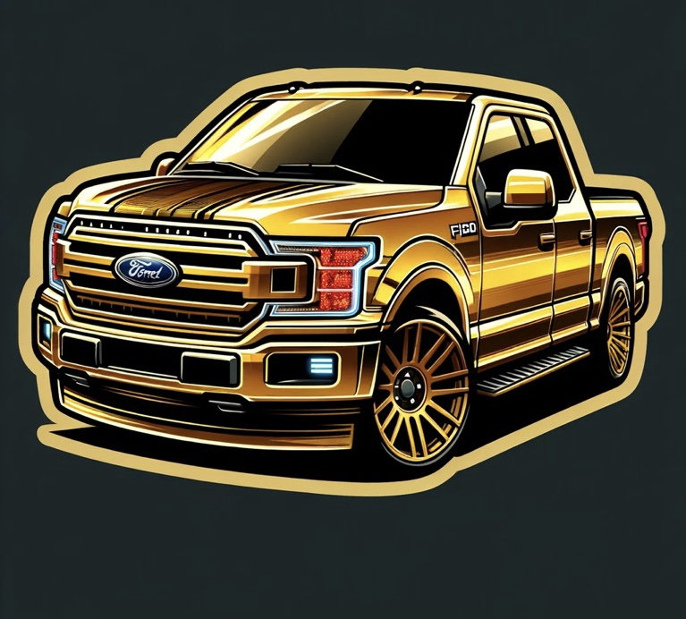 Stickerhub Limited Gold Car Collection - Etsy