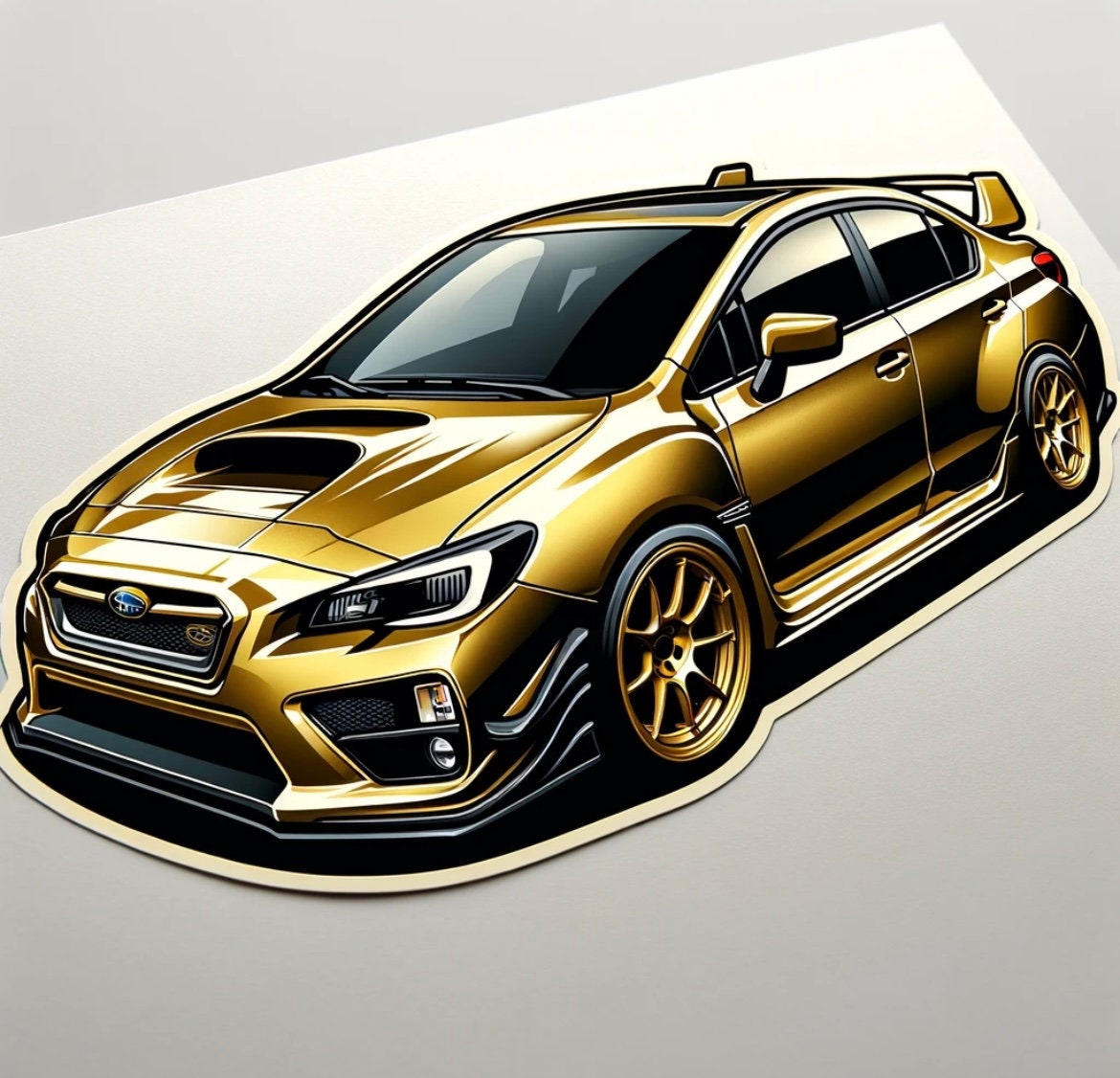 Stickerhub Limited Gold Car Collection - Etsy