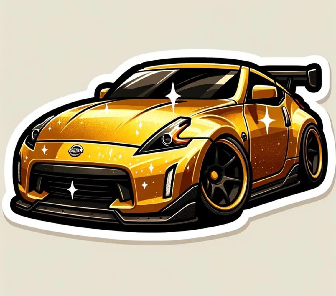 Stickerhub Limited Gold Car Collection - Etsy