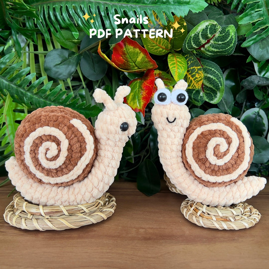 Snail Crochet Pattern, Snail Plush Pattern, Plush Pattern, Beginner ...