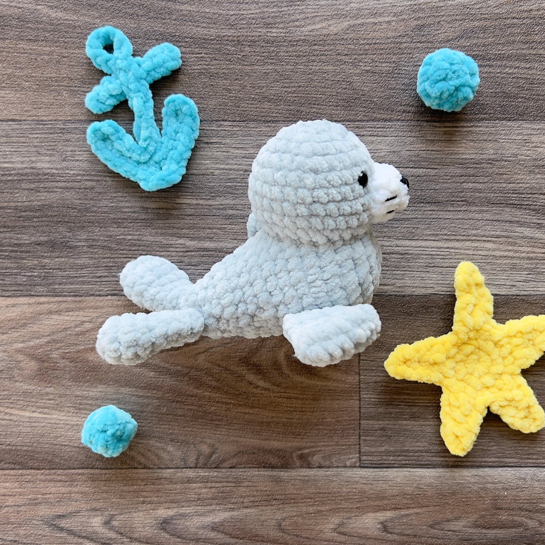 Seal Crochet Pattern, Sea Animals Pattern, Ocean Toys Pattern, Seal ...