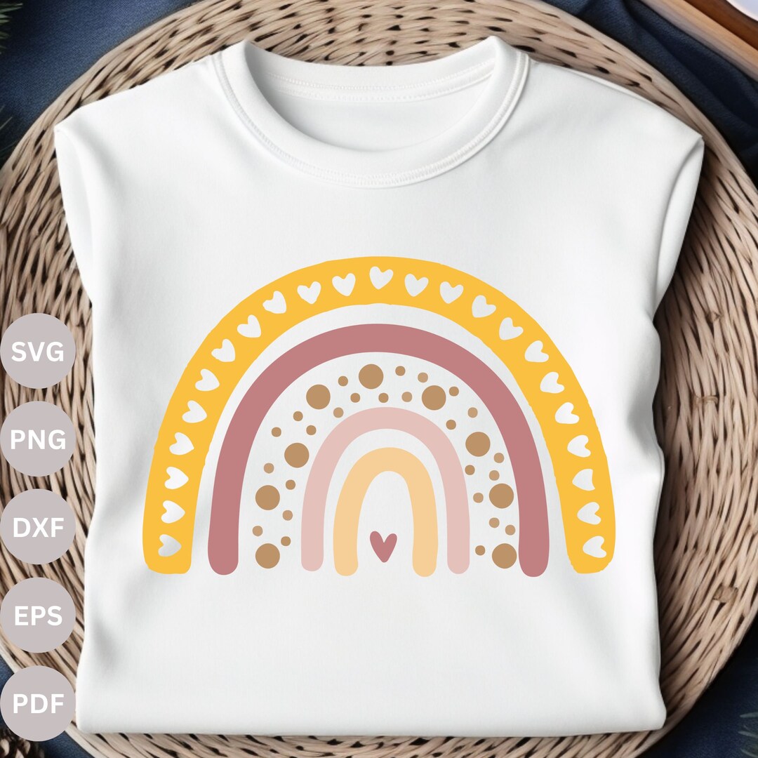 Boho Rainbow Svg, Rainbow Svg Files, Boho Svg Cut Files, Cricut ...