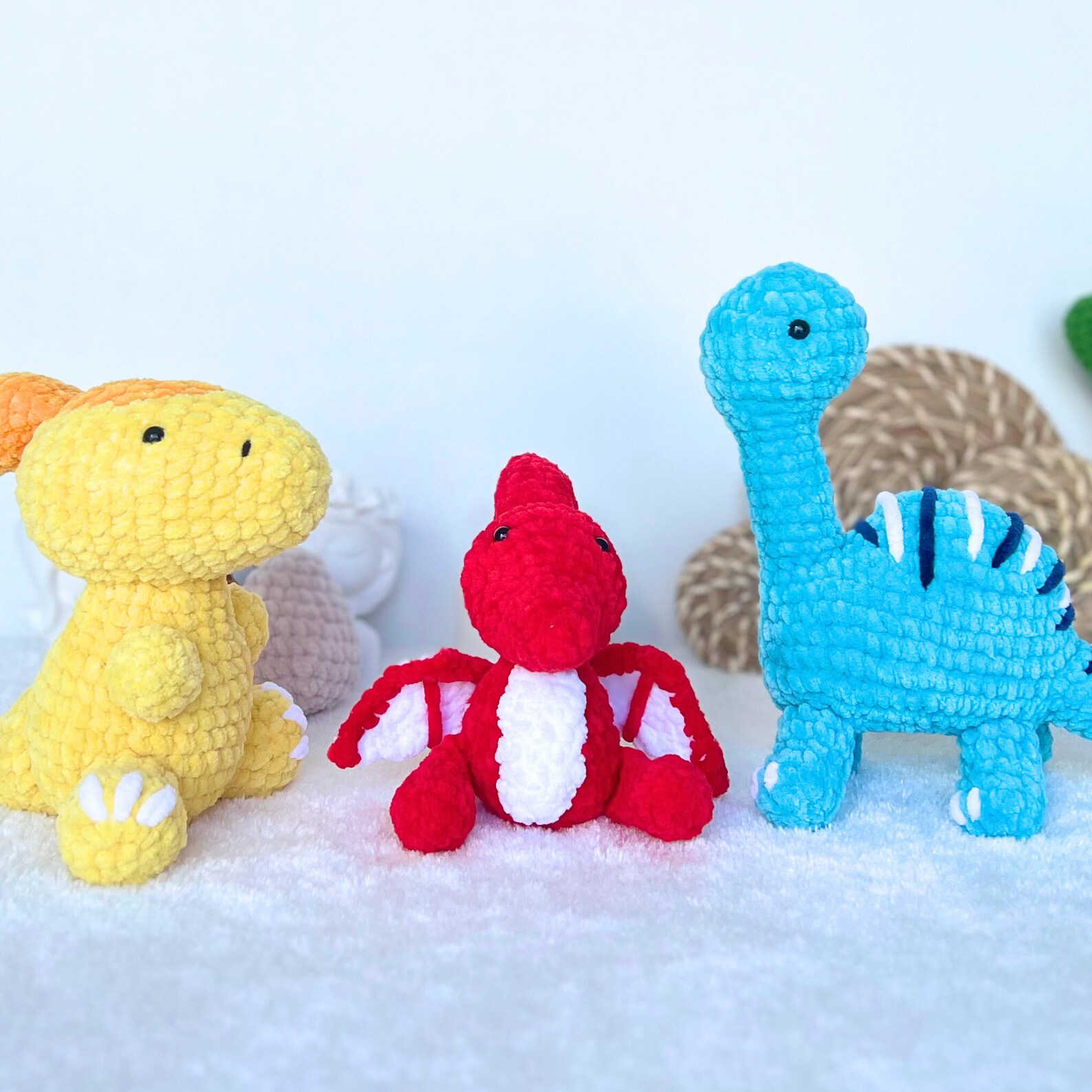 Dinosaur Crochet Pattern, Dinosaur Plush Pattern, Dinosaur Amigurumi, Beginner Amigurumi, PDF ...
