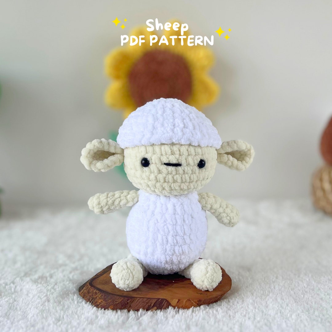 Sheep Plush Pattern, Farm Animals Pattern, Sheep Amigurumi, Plush ...