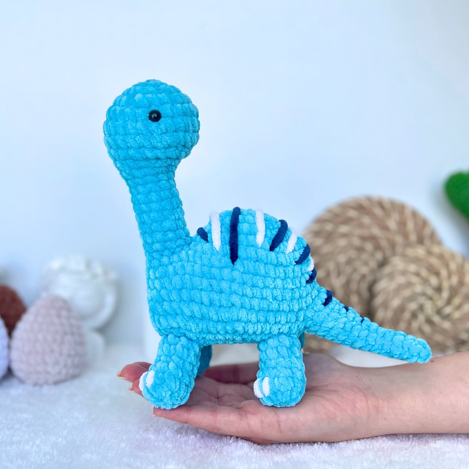 Dinosaur Crochet Pattern, Dinosaur Plush Pattern, Dinosaur Amigurumi, Beginner Amigurumi, PDF ...