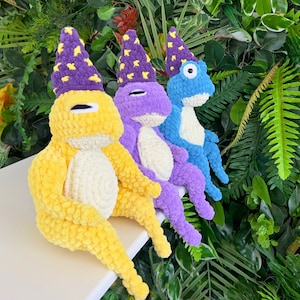 Wizard Frog Crochet Pattern, No Sew Frog Crochet, Frog Plush Pattern ...
