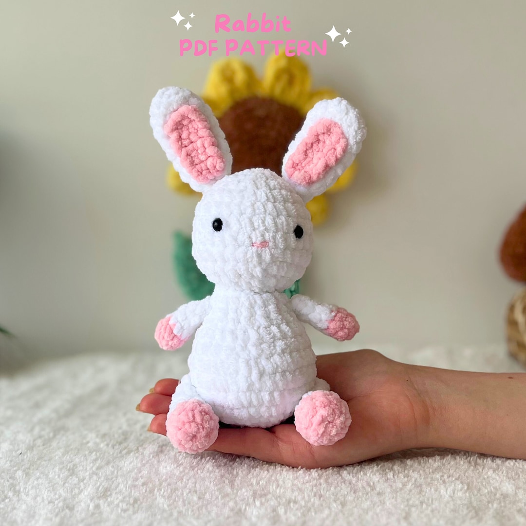 Bunny Crochet Pattern, Bunny Plush Pattern, Farm Animals Pattern, Bunny ...