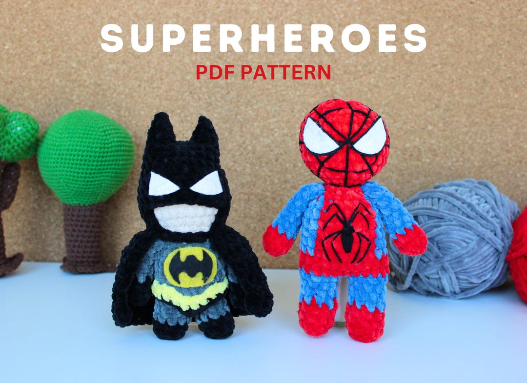 Superhero Crochet Pattern, Superheroes Amigurumi Pattern, Crochet ...