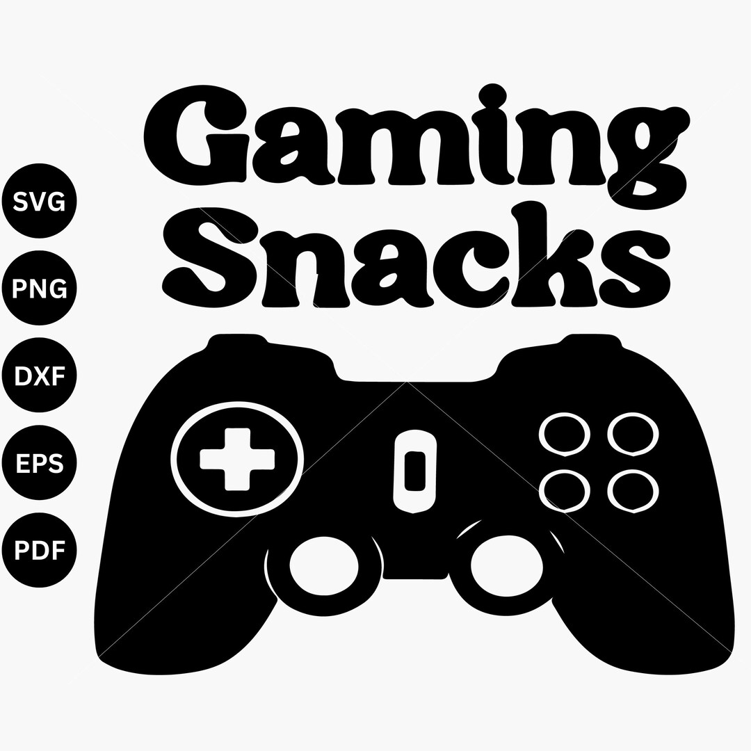 Gaming Snacks Svg, Video Games Svg, Game Controller Svg, Funny Gamer ...
