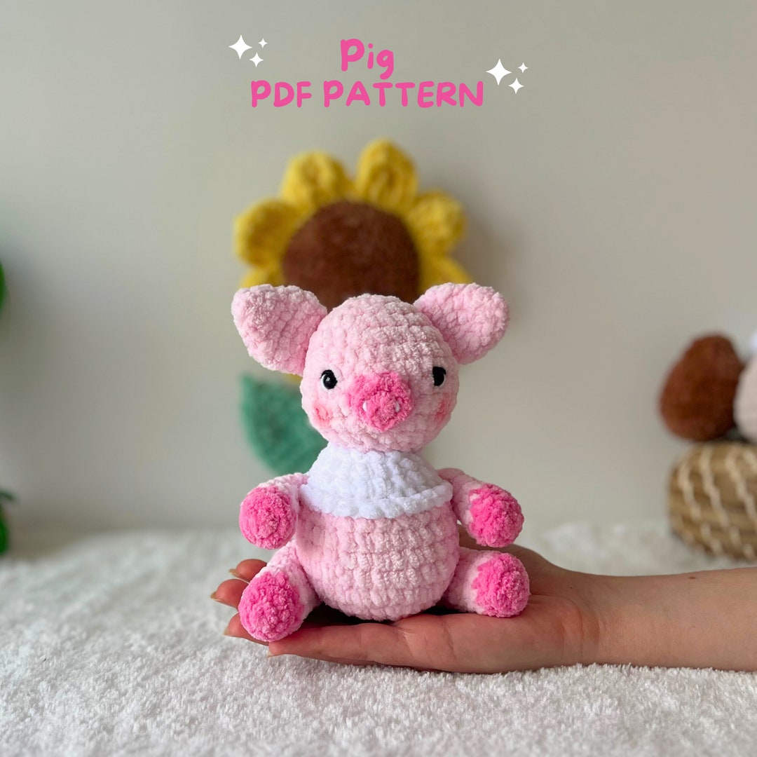 Pig Crochet Pattern, Pig Plush Pattern, Farm Animals Pattern, Plush Pattern, Beginner Amigurumi ...