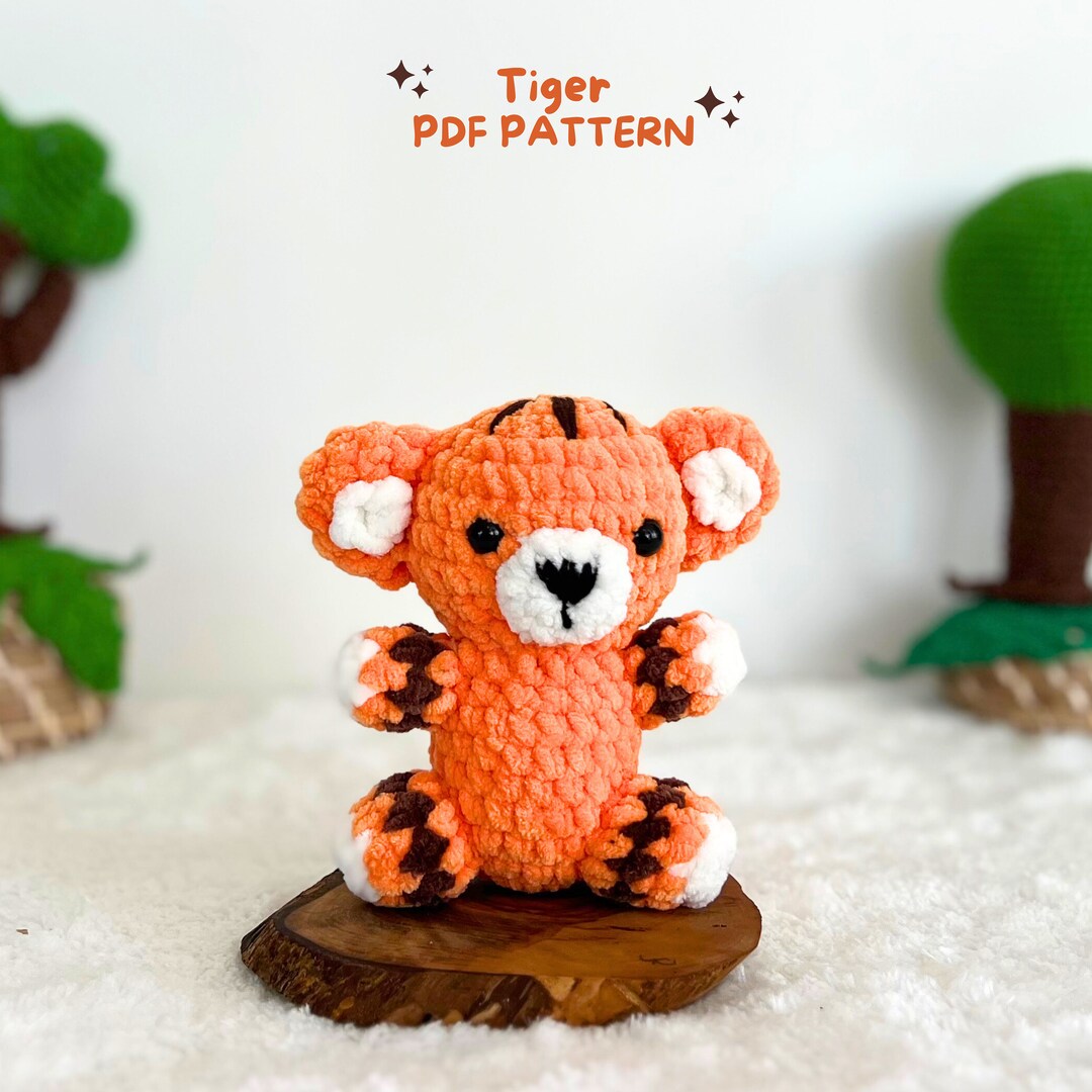 Tiger Crochet Pattern, Safari Animals Crochet Pattern, Amigurumi ...