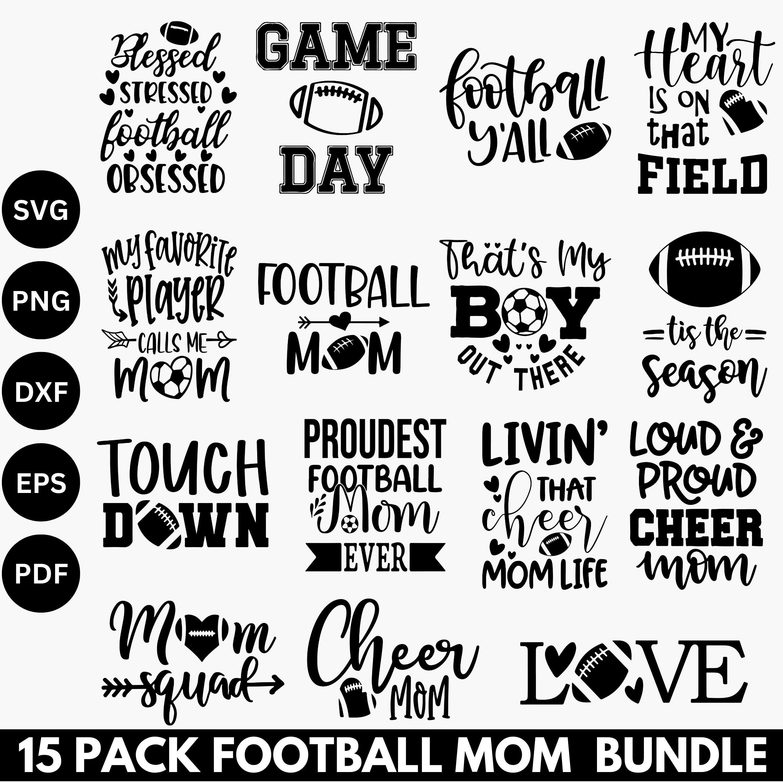 Football Mom Svg Bundle Funny Mom Svg Mothers Day Svg Mom Svg
