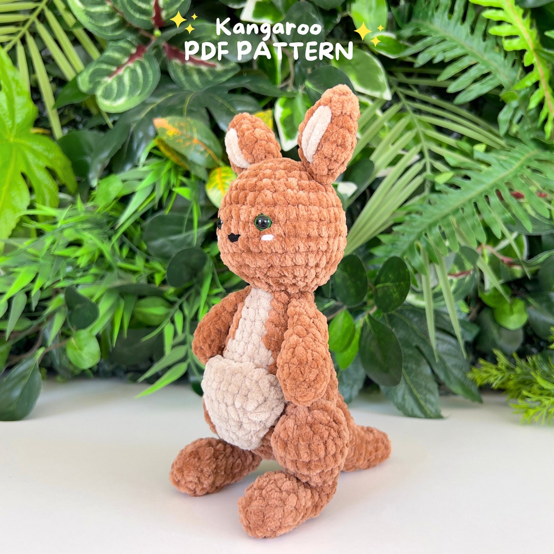 Kangaroo Crochet Pattern, Plush Pattern, Beginner Crochet Pattern ...