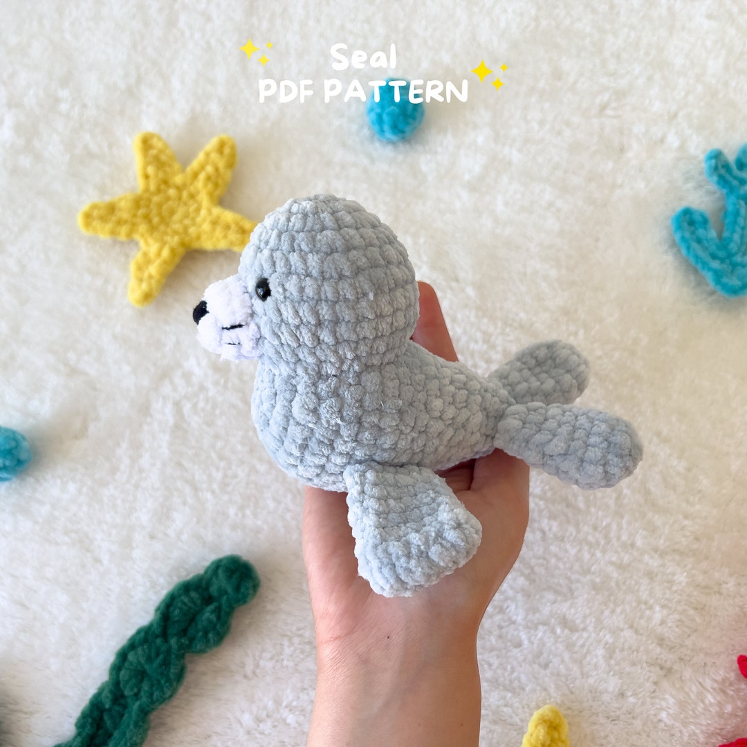 Seal Crochet Pattern, Sea Animals Pattern, Ocean Toys Pattern, Seal ...