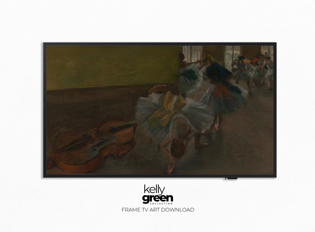 Vintage Frame TV Art | Oil Painting | Dancers | Degas | French Art ...