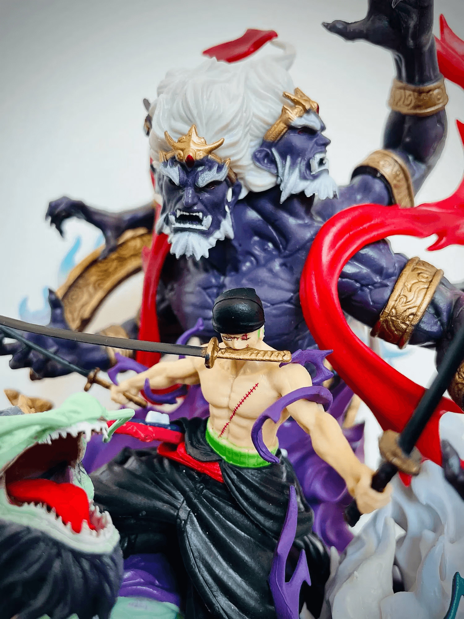 Zoro King of Hell Figure, One Piece Anime Figurines Wano Onigashima ...
