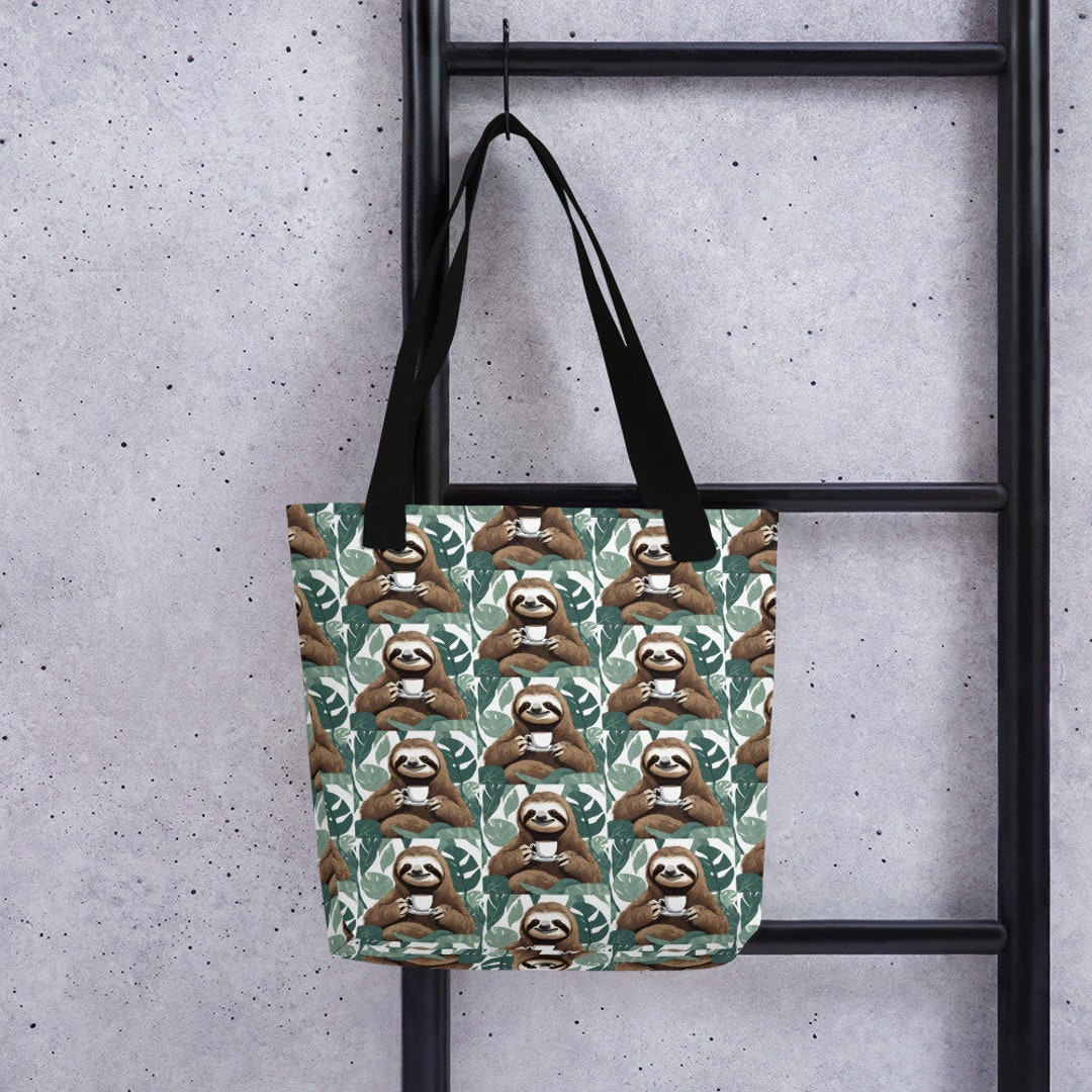 Sloth Tote Bag - Etsy