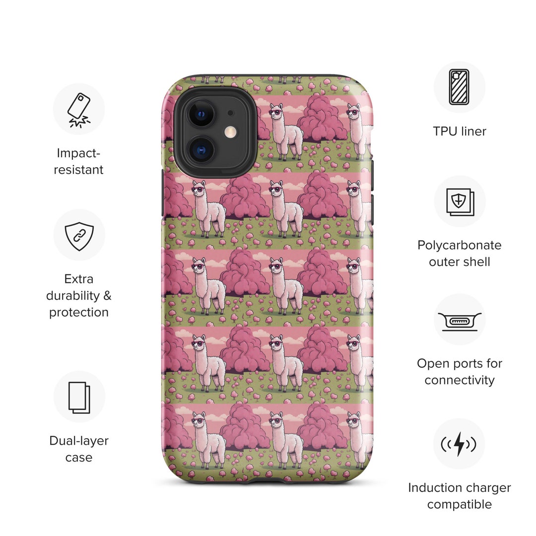 Pink Llama Tough Case for Iphone® - Etsy
