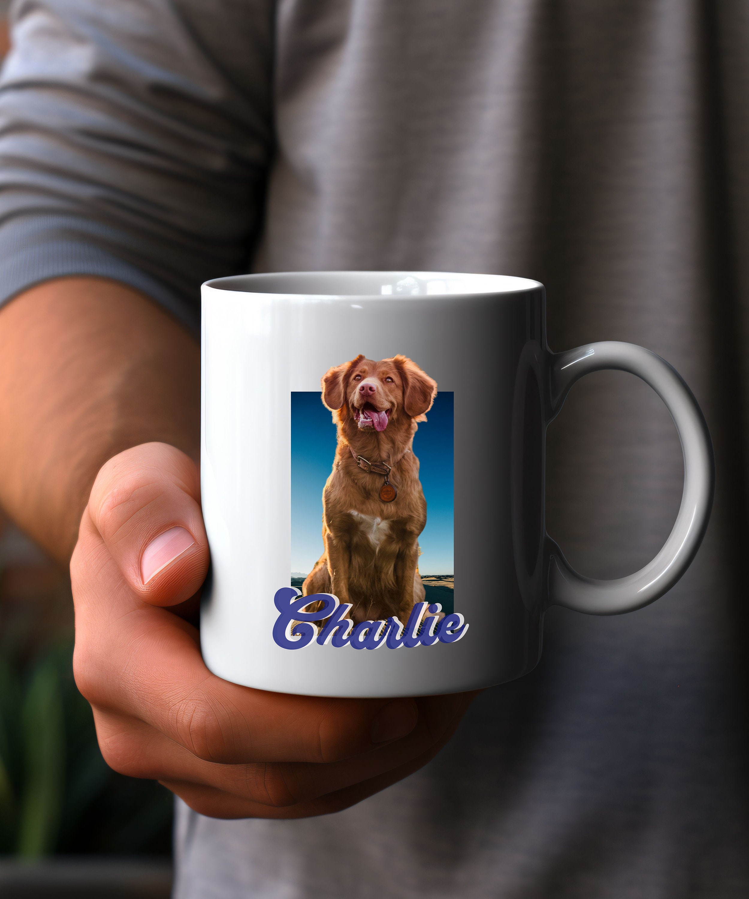 Custom Photo Mug Pet, Personalized Photo for Dog, Photo Mug Pet, Mug ...
