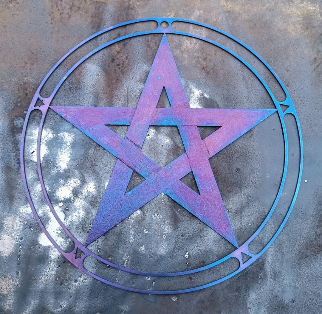 Elements Pentacle Altar Decor: Laser Cut Witchcraft Tool, Spiritual ...