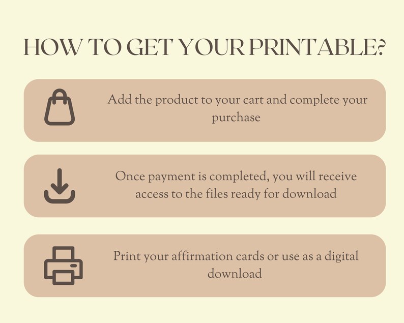 Printable Boho Affirmation Cards | Digital Wellness Quotes, Positive ...