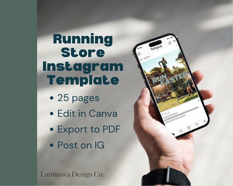 Running Store Instagram Template | Sporting Goods Store Social Media ...