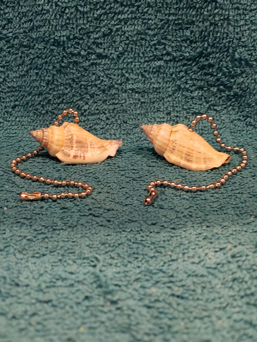 Sea Shell Light Pull and Fan Pull Set - Sea Shell Decor - Etsy