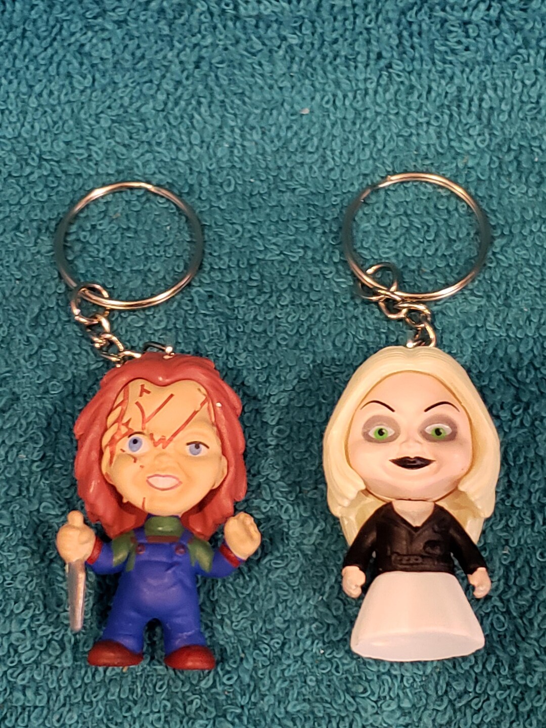 Chucky and Tiffany Horror Keychain Set - Childs Play - Horror Decor ...