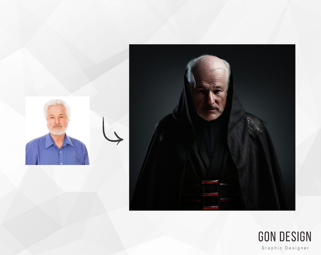 Custom Realistic Star Wars Portrait. Starwars Gifts for Men. Starwars ...