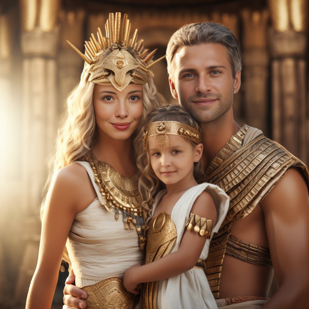 Ancient Egypt Family Portrait Historical Portrait Family - Etsy