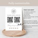 QR Code Google Review Cards, Leave a Review Sign, Small Business Thank ...