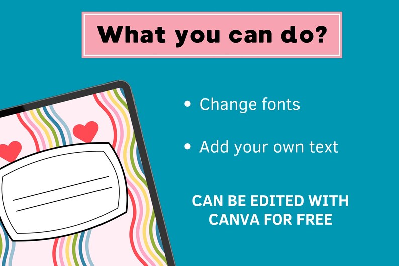 Editable School Binder Cover, Instant Download, Pink Colors Ring ...