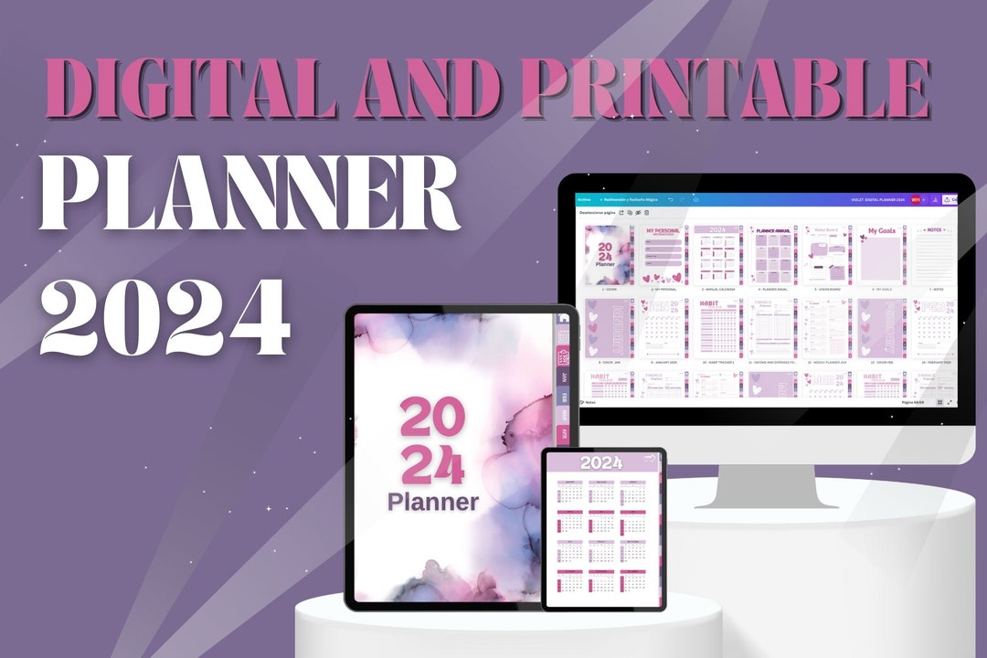 The Digital Planner Template is Fully Customizable With a Free Canva ...