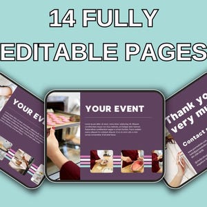 Professional Pastry Chef Portfolio Template | Portfolio Template Canva ...