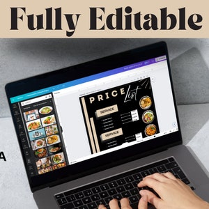 Editable Restaurant Price List Template, Menu Price List, Customizable ...